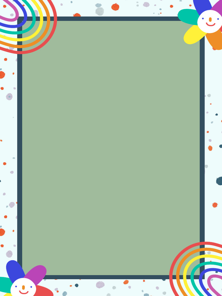 Colorful Abstract Paper Border | PDF
