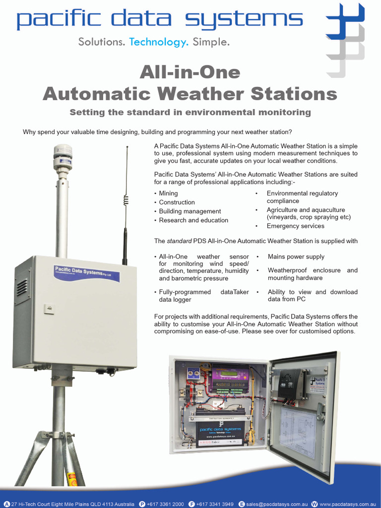 Auto Wetaher Station Australia | PDF | Weather | Meteorology