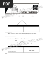 Partial Fractions Questions | PDF