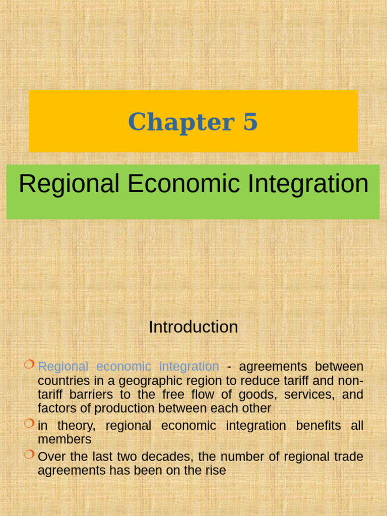 Regional Economic Integration | PDF | Euro | North American Free Trade Agreement