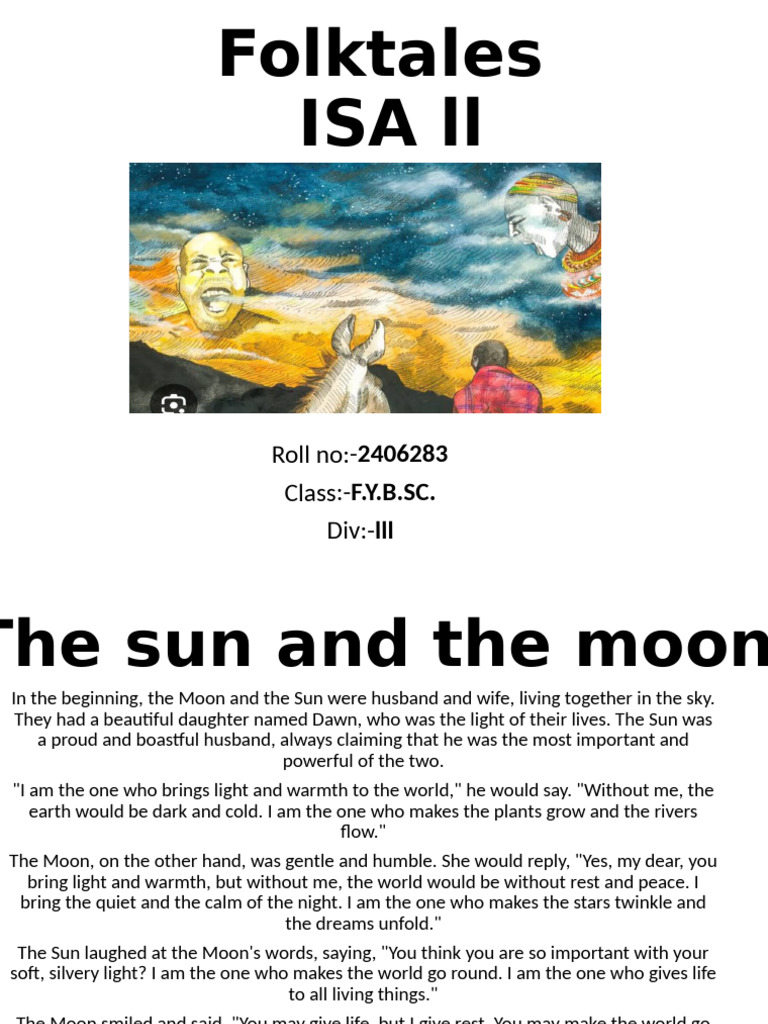 Folktales WPS Office | PDF | Moon | Sun