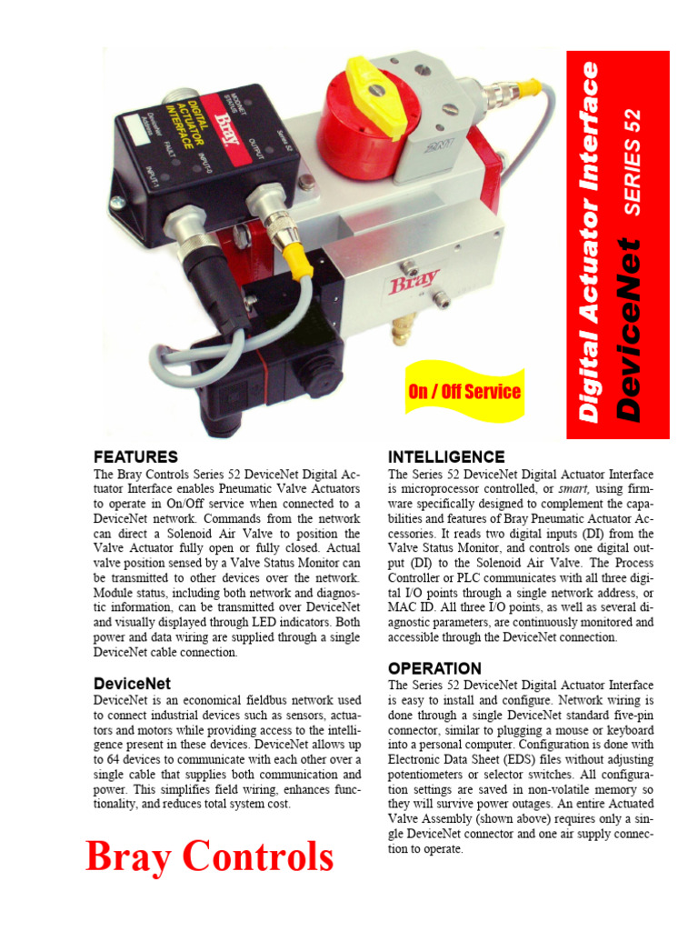 S52-DeviceNet-Brochure | PDF | Input/Output | Computer Network