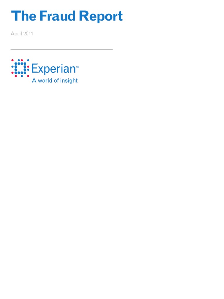 Experian Fraud Report April 2011 | PDF | Fraud | Identity Theft