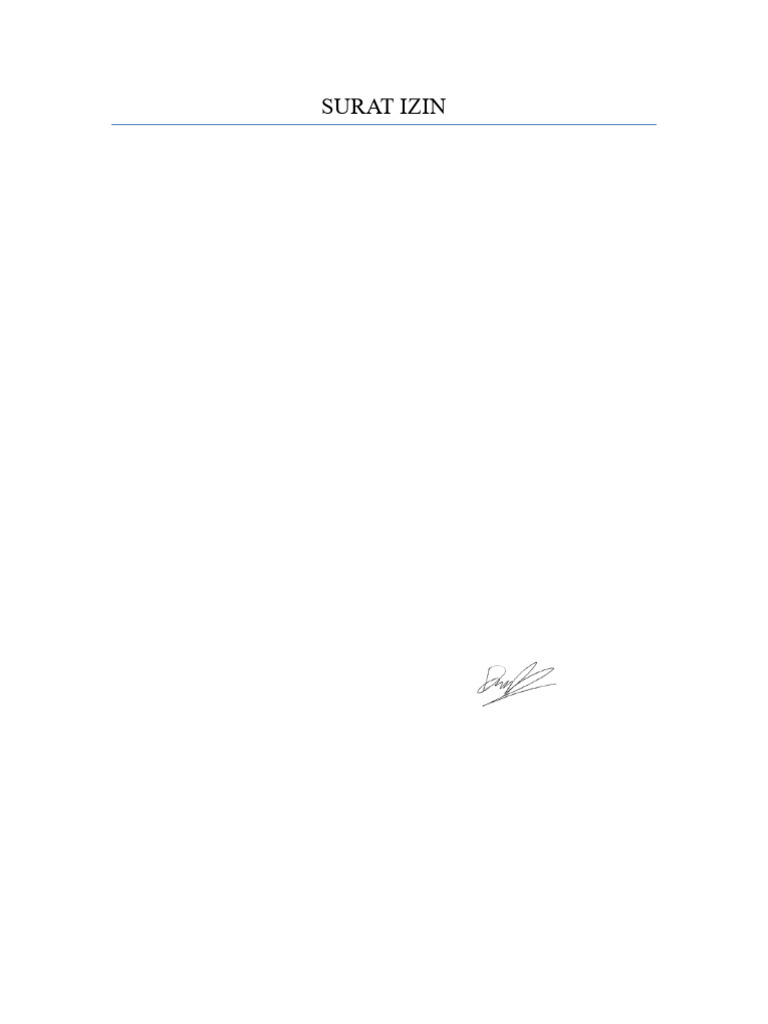 Surat Izin David Dwi Saputra | PDF