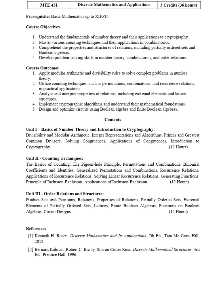 2nd Sem Maths 2024-25 (Syllabus) | PDF | Field (Mathematics) | Factorization