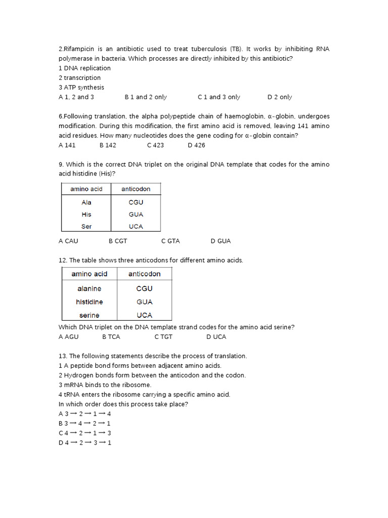 Understanding the Genetic Code | PDF | Translation (Biology) | Genetic Code