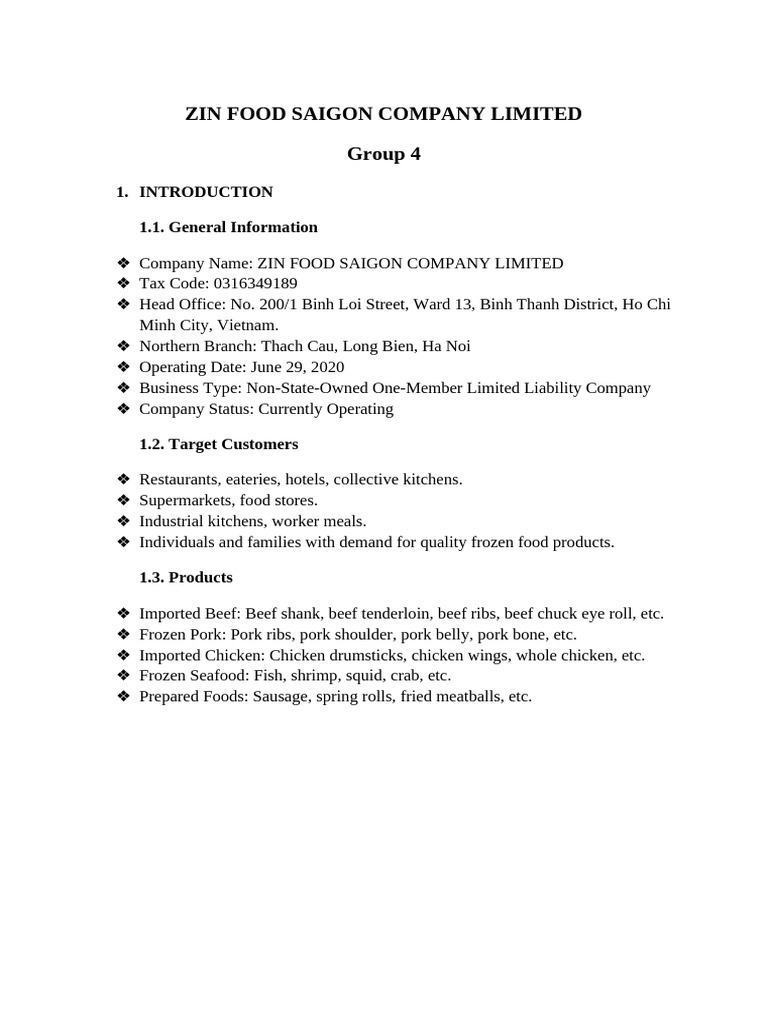 Group4_Business introduction | PDF
