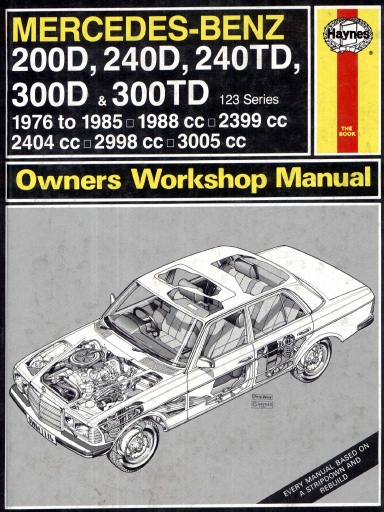 Haynes - Mercedes Benz Owners Workshop Manual | PDF