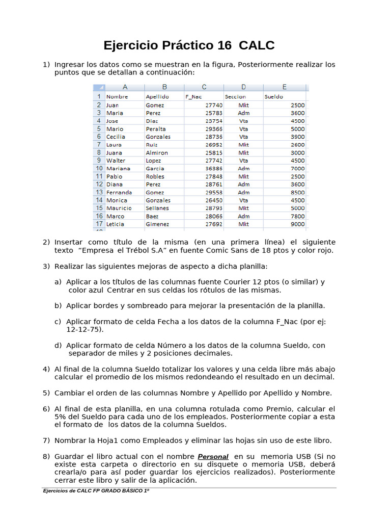 Ej Practico 15 Calc | PDF