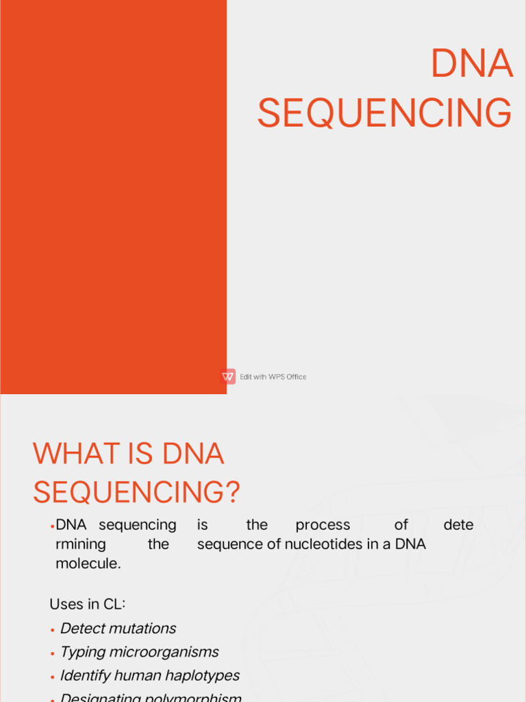Sanger Sequencing: Key Concepts and Methods | PDF | Dna Sequencing ...