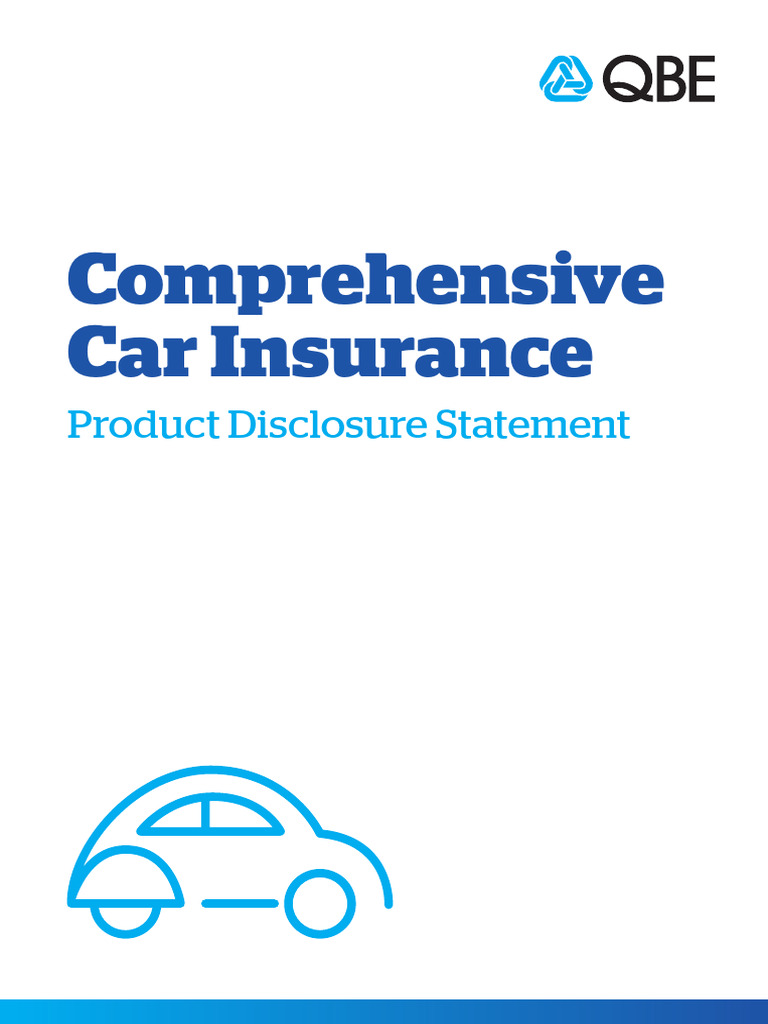 QM8505-1123 QBE Comprehensive Car Insurance PDS (Web) | PDF | Insurance ...