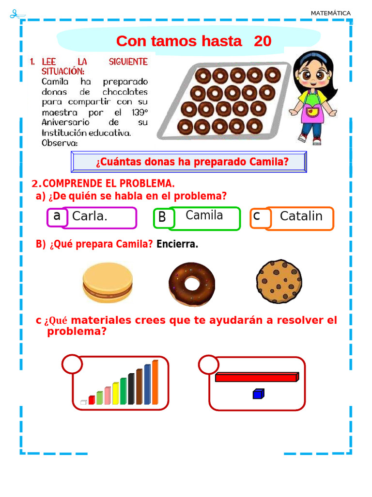 Problemas Matemáticos para Primer Grado | PDF