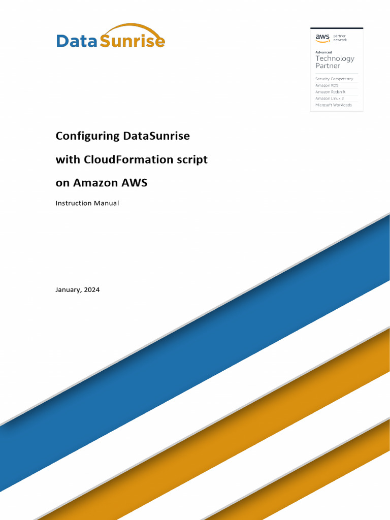 DataSunrise Cloud Formation | PDF | Amazon Web Services | Databases