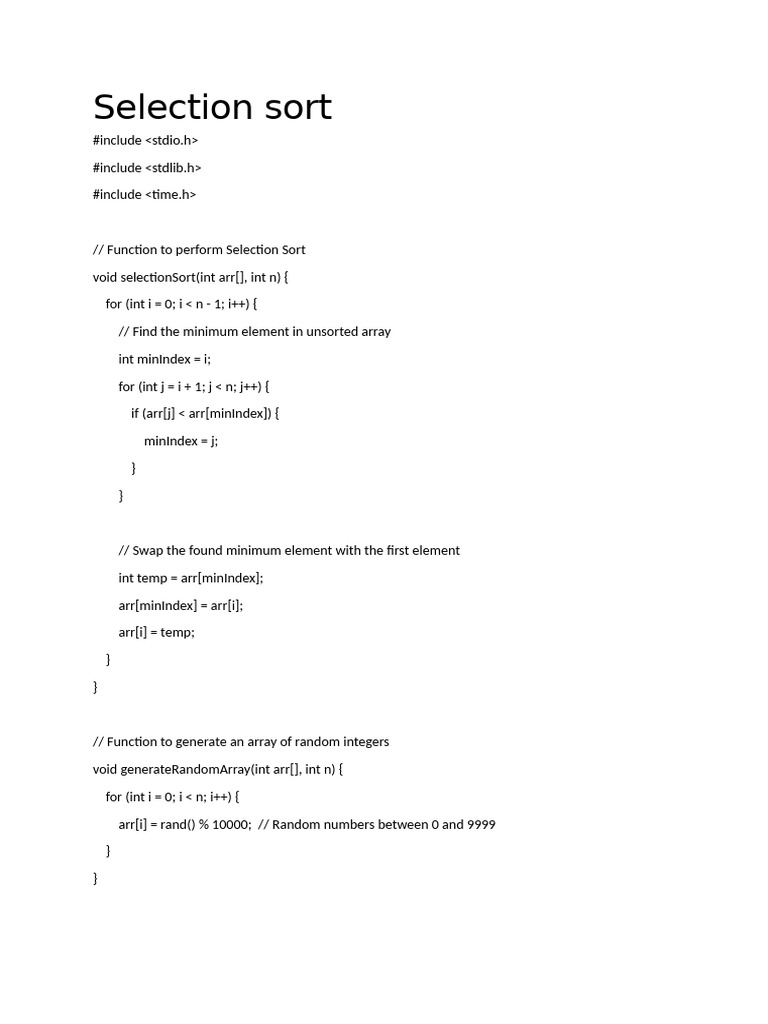 Selection Sort Pdf 9843