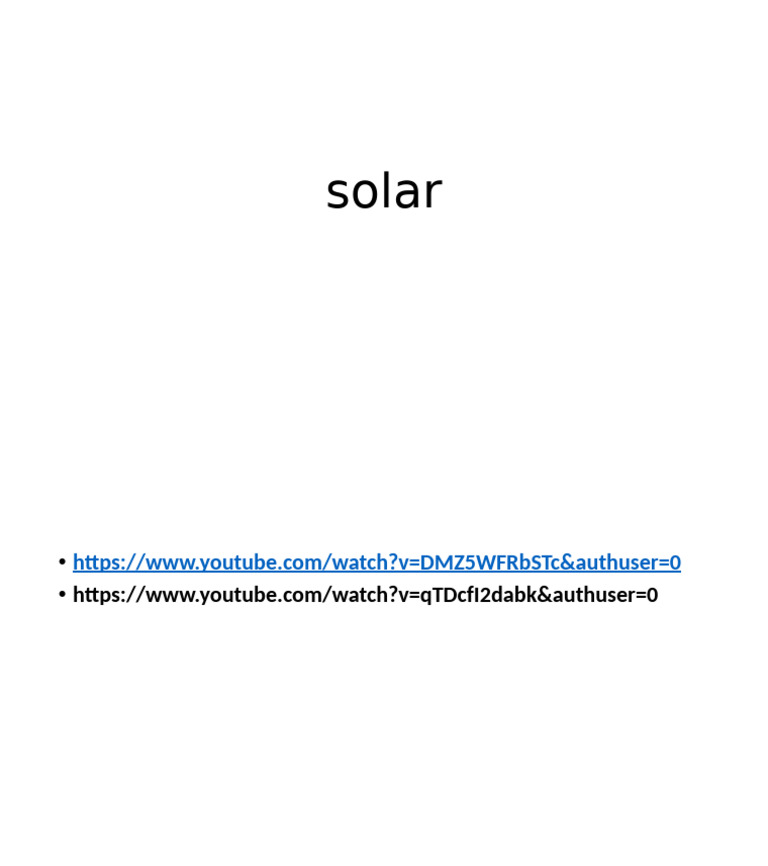 Solar | PDF