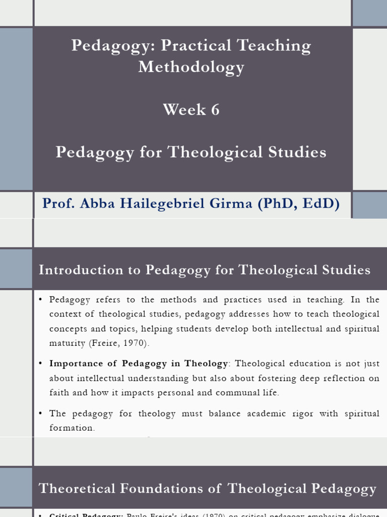 Pedagogy Master Week 6 13 Pdf Reflective Practice Classroom