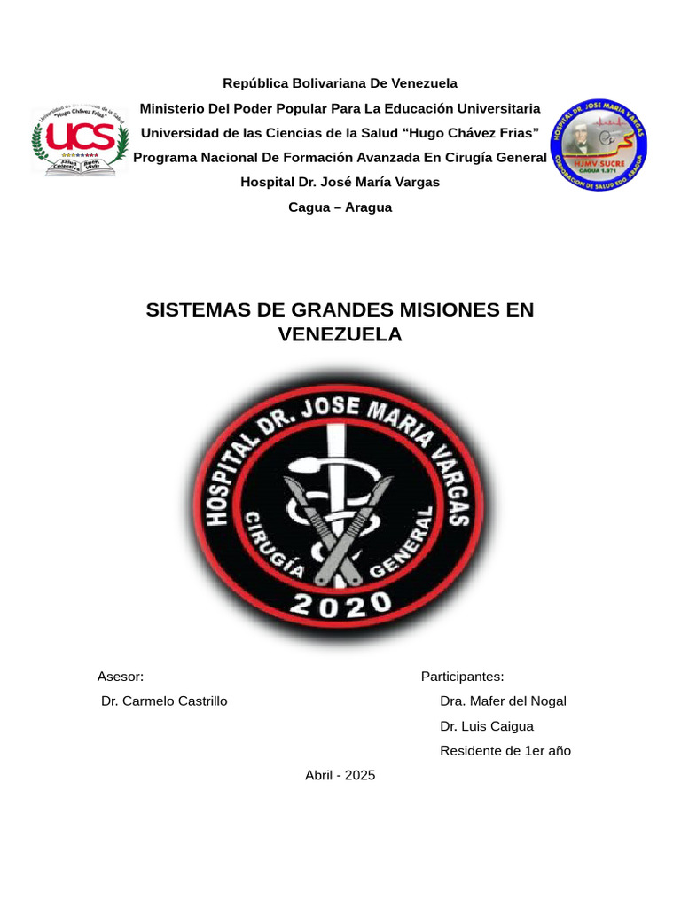 Sistema de Misiones en Venezuela: Impacto Social | PDF | Venezuela ...