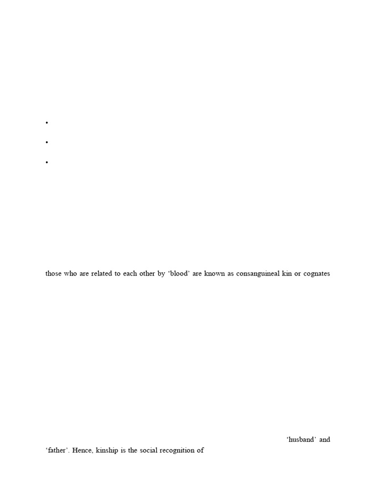 U4m1kinship Types of Kinship, Affinal and ...