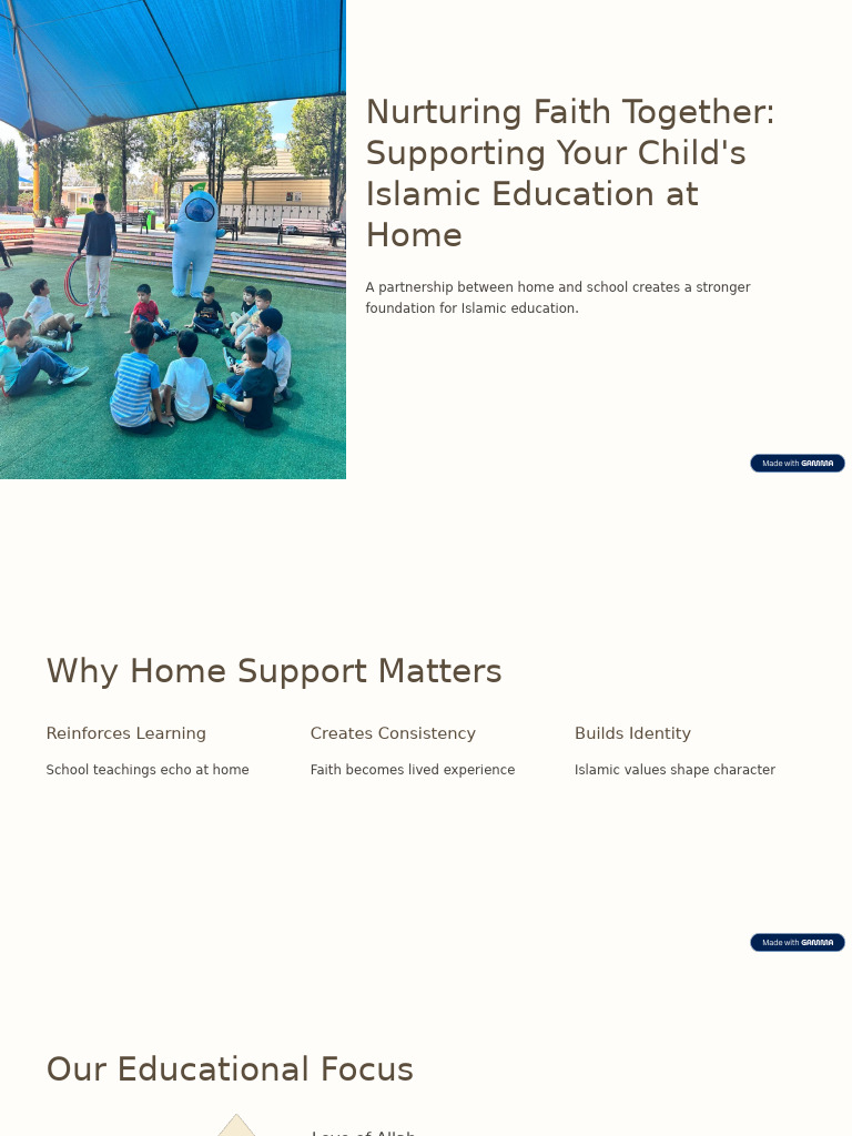 Nurturing Faith Together Supporting Your Childs Islamic Education at ...