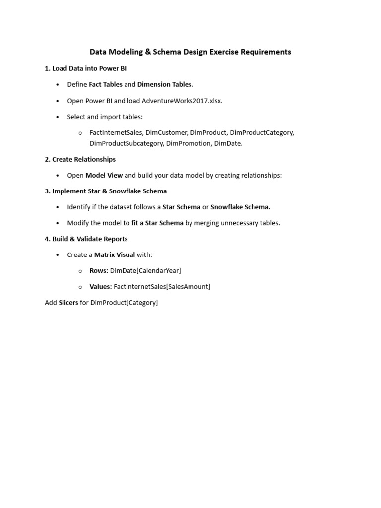 Data Modeling Lab Excercise | PDF