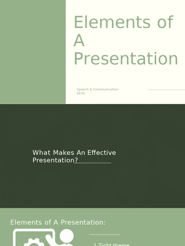 Key Elements of Effective Presentations | PDF | Body Language | Human ...