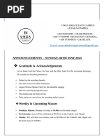 RCCG Europe Continent 2025 Calendar v2 | PDF | Thanksgiving | Protestantism