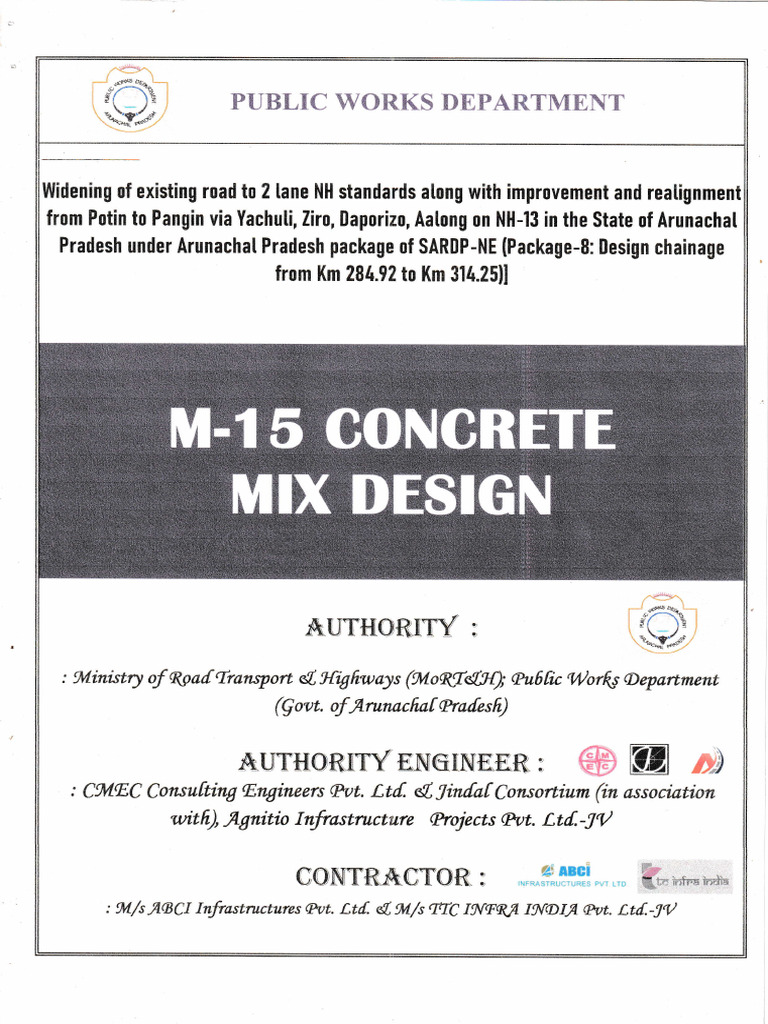 Road Widening Project on NH-13 | PDF | Concrete | Construction Aggregate