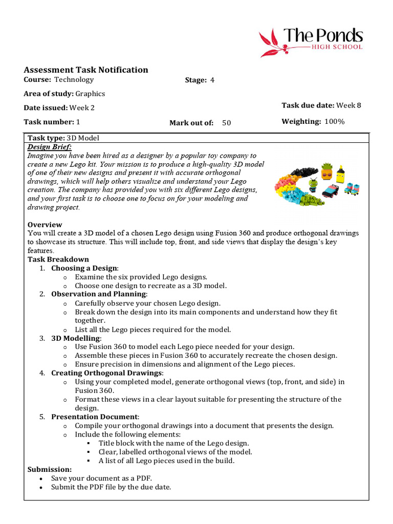 3D Lego Model Design Project | PDF | 3 D Computer Graphics | Accuracy ...