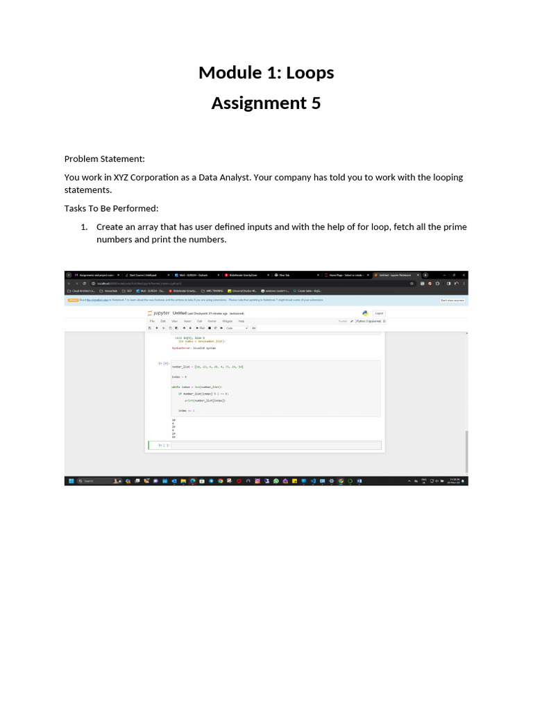 Module 1 Assignment 5 | PDF