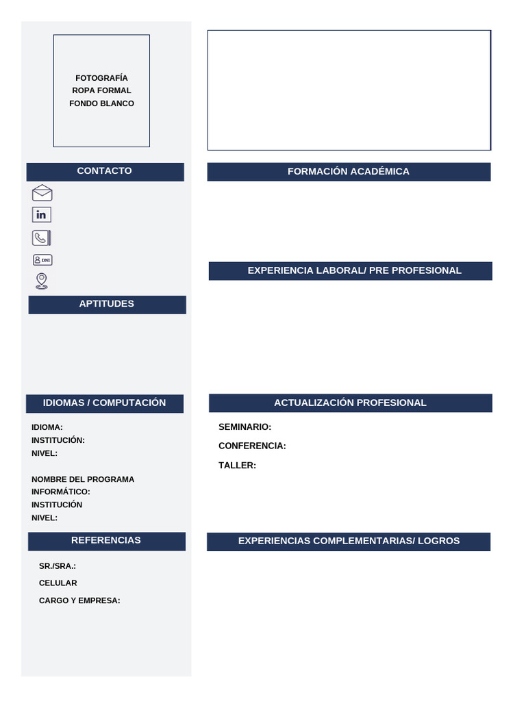 Modelo de CV Actualizado 2025 | PDF