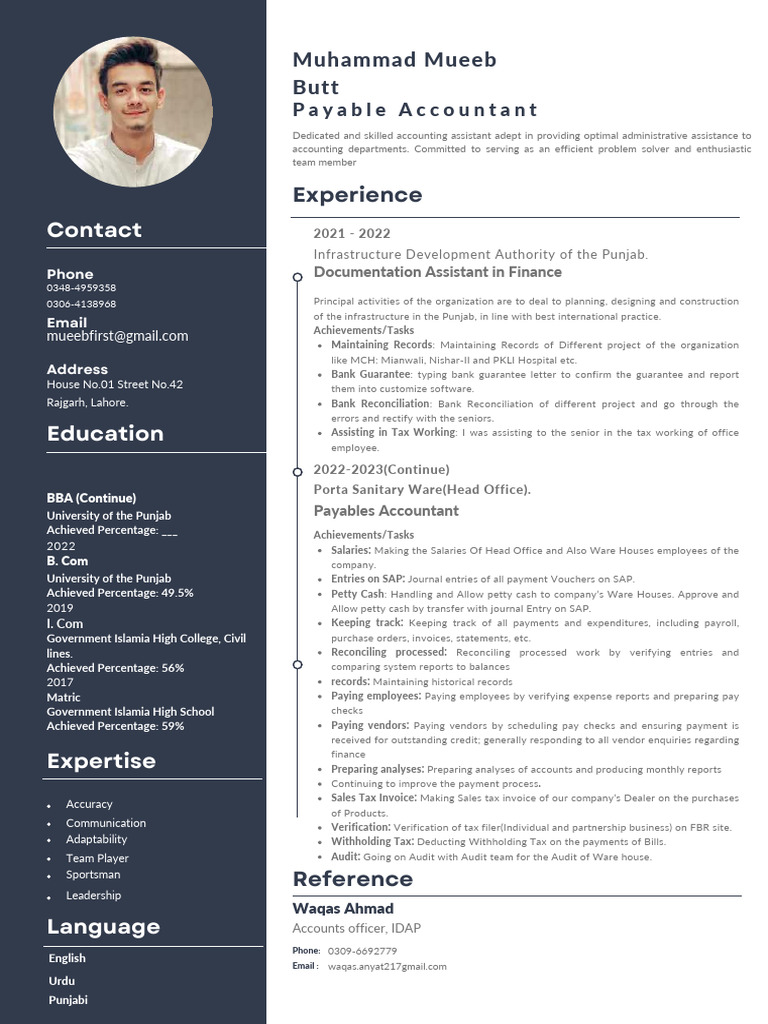 Black White Minimalist CV Resume | PDF | Accounts Payable | Business