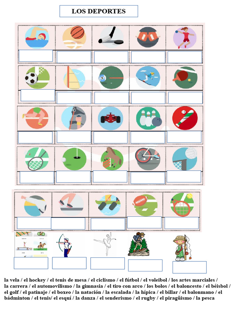 vocabulario los deportes | PDF