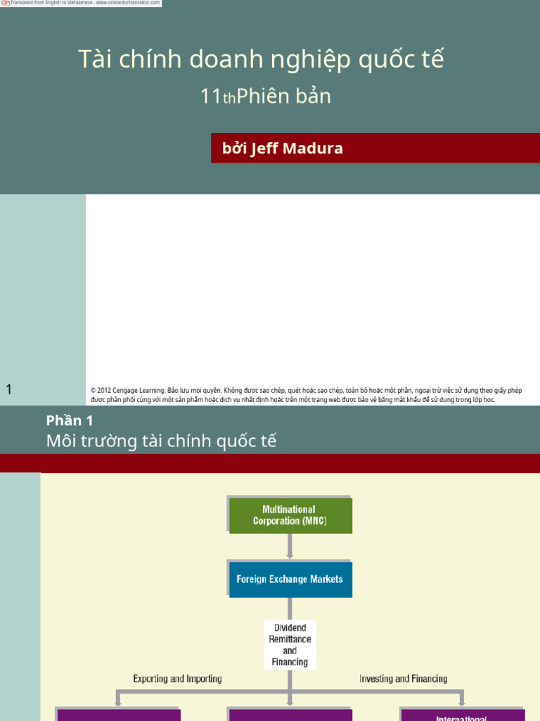ICF11e - ch01 - Multinational Financial Management - An Overview - Khoa - En.vi | PDF