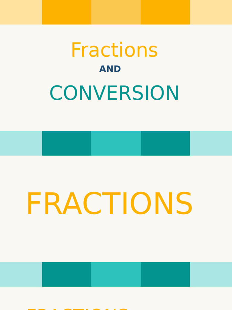 Fractions&Conversion | PDF | Decimal | Division (Mathematics)