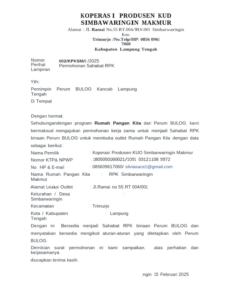 Pengajuan RPK - Merged | PDF