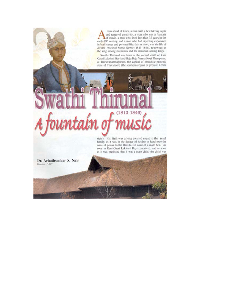 Sri Swathi Thirunal | PDF