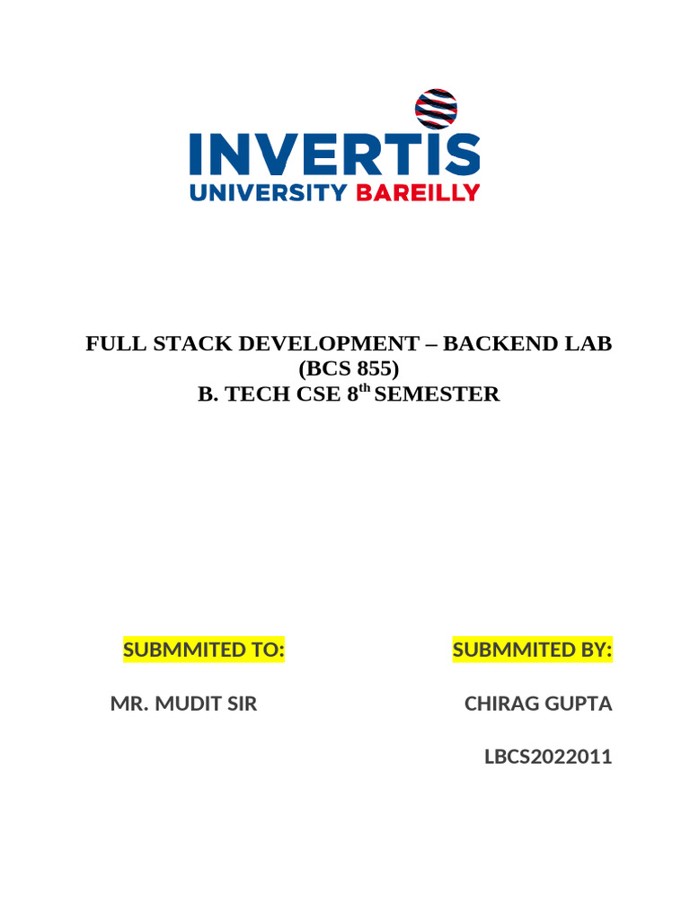 Front Page Chirag | PDF