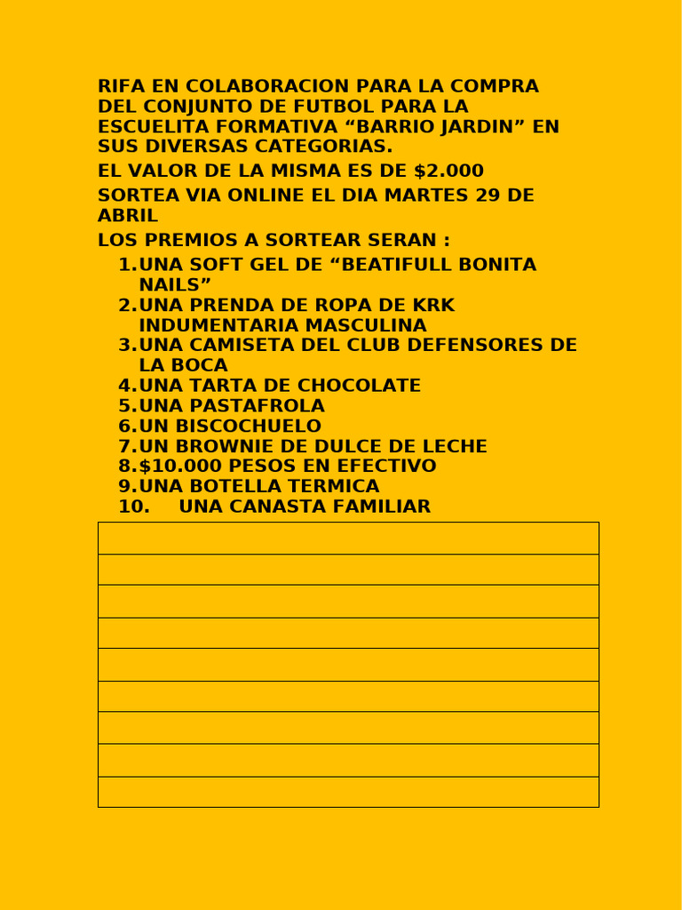 Rifa Escuela de Futbol (4) (1) | PDF