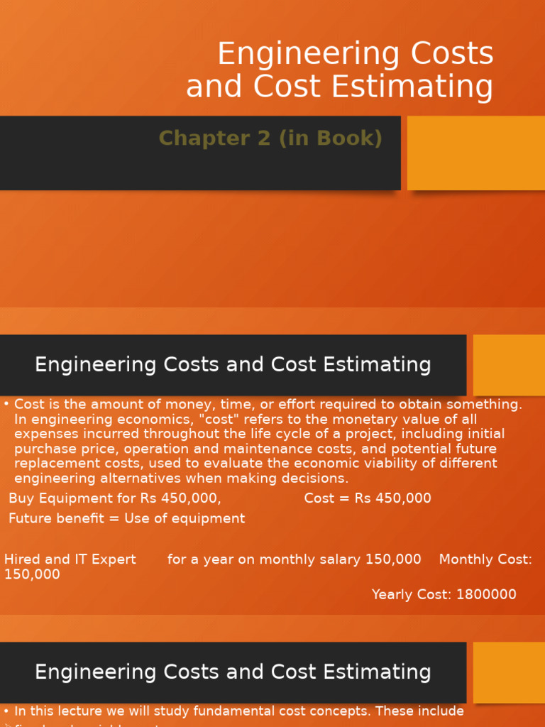 Eng Economics Lecture 3 | PDF | Marginal Cost | Cost