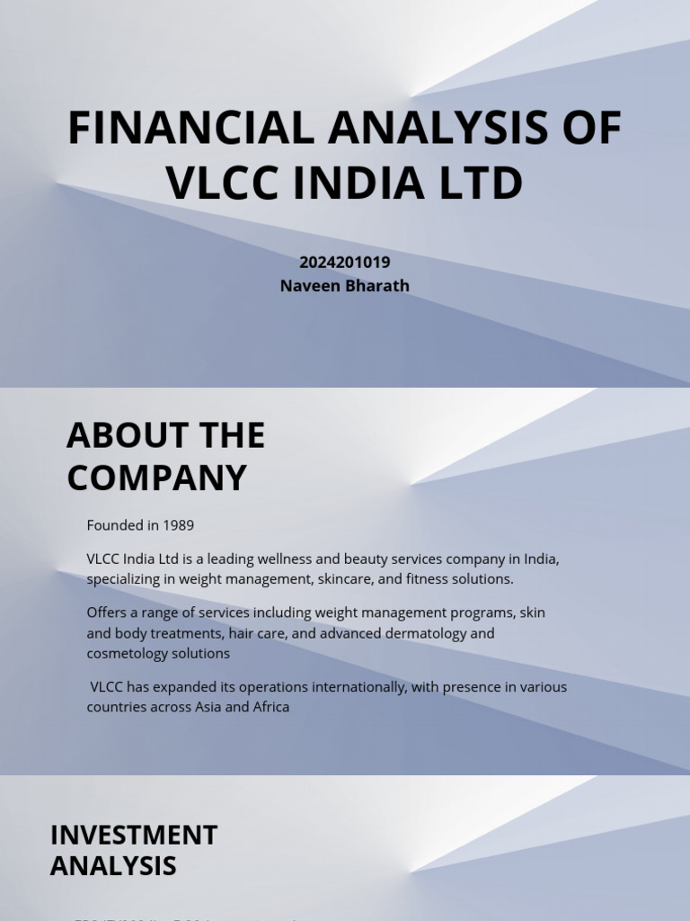 Financial Analysis of VLCC India LTD | PDF | Leverage (Finance) | Cost ...