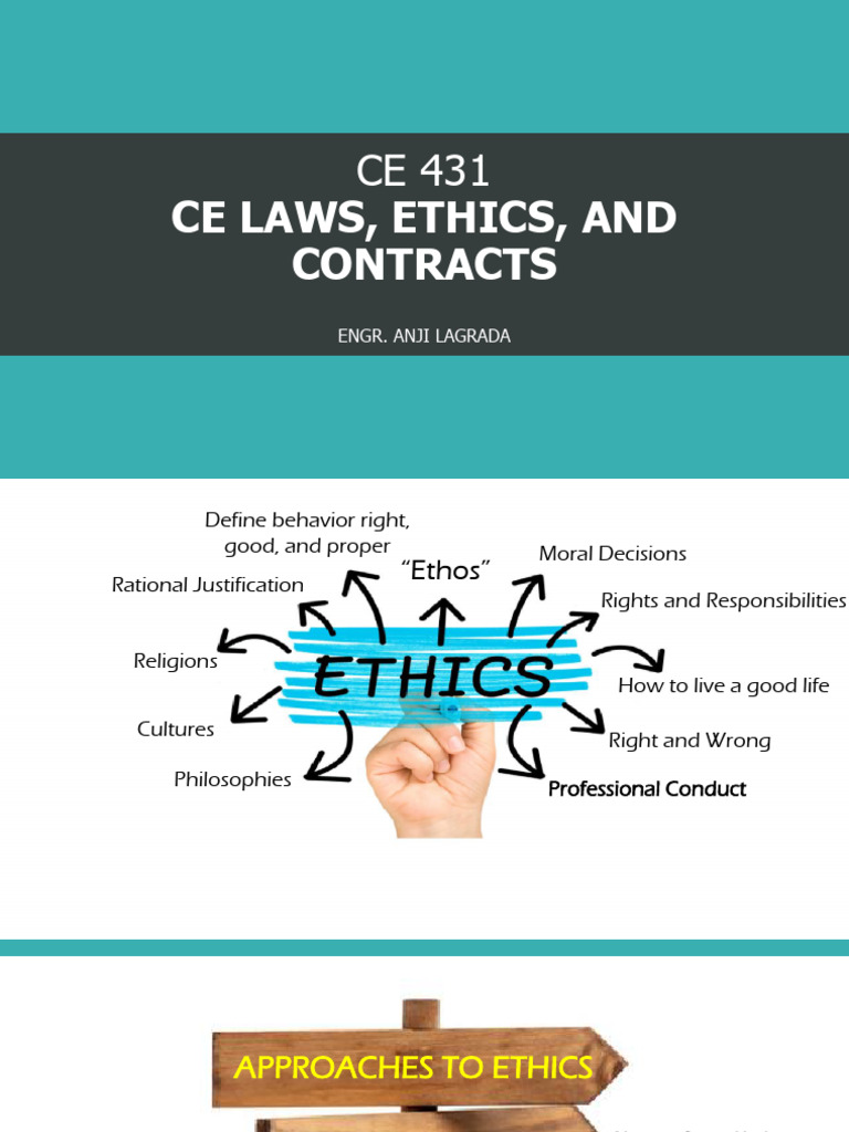 Module 1 Civil Engineering Code of Ethics | PDF | Employment | Conflict ...