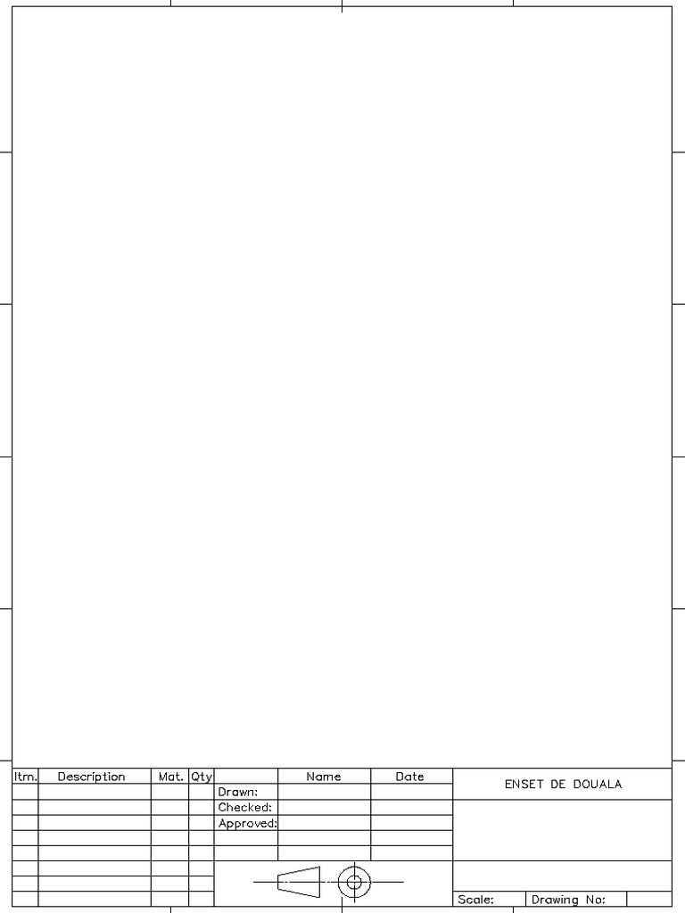 My Title Block-1st Angle Projection A4 | PDF