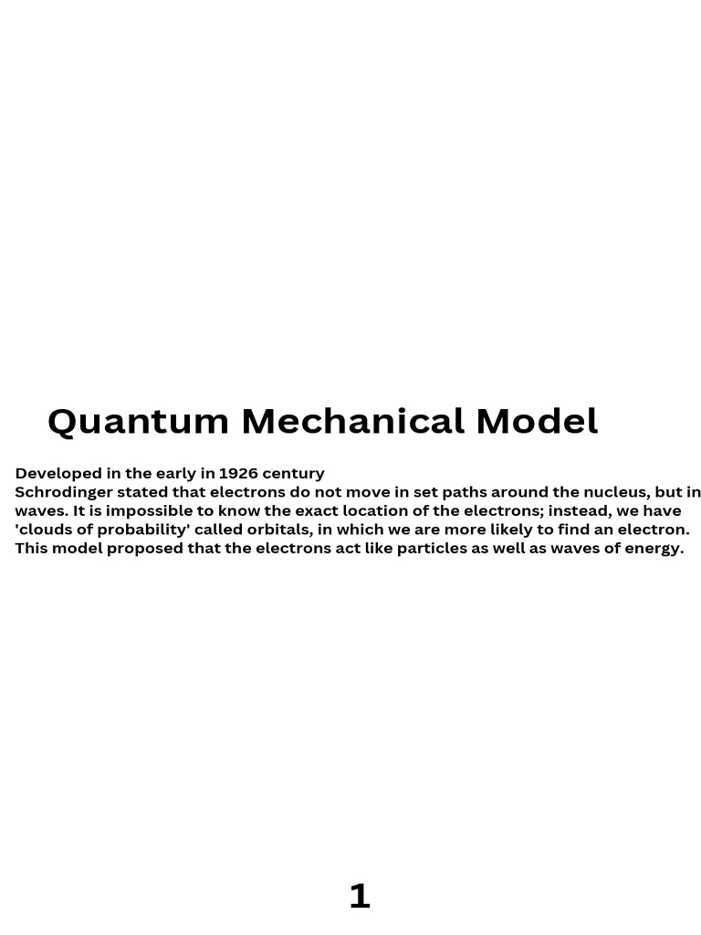 Quantum Model of Reality (Learn Gratefulness) | PDF | Electron | Atomic ...