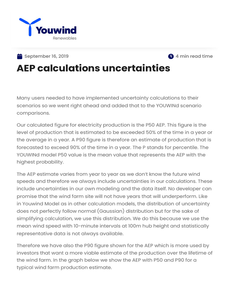 AEP Modeling and Uncertainty Analysis | PDF | Uncertainty | Normal ...