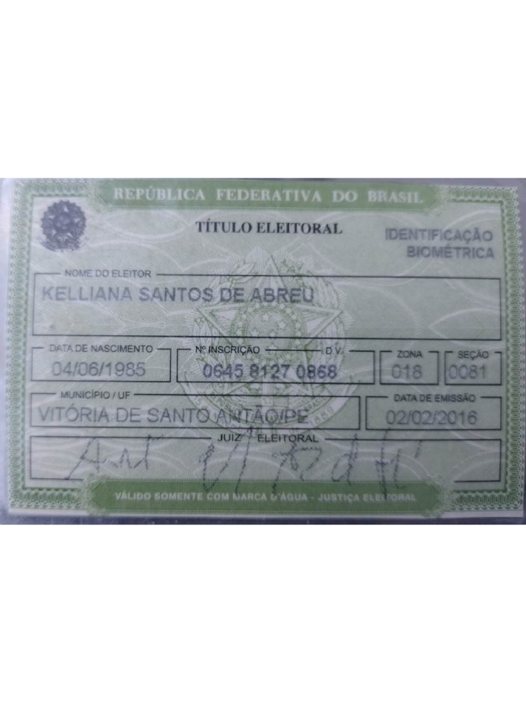 Título de Eleitor | PDF