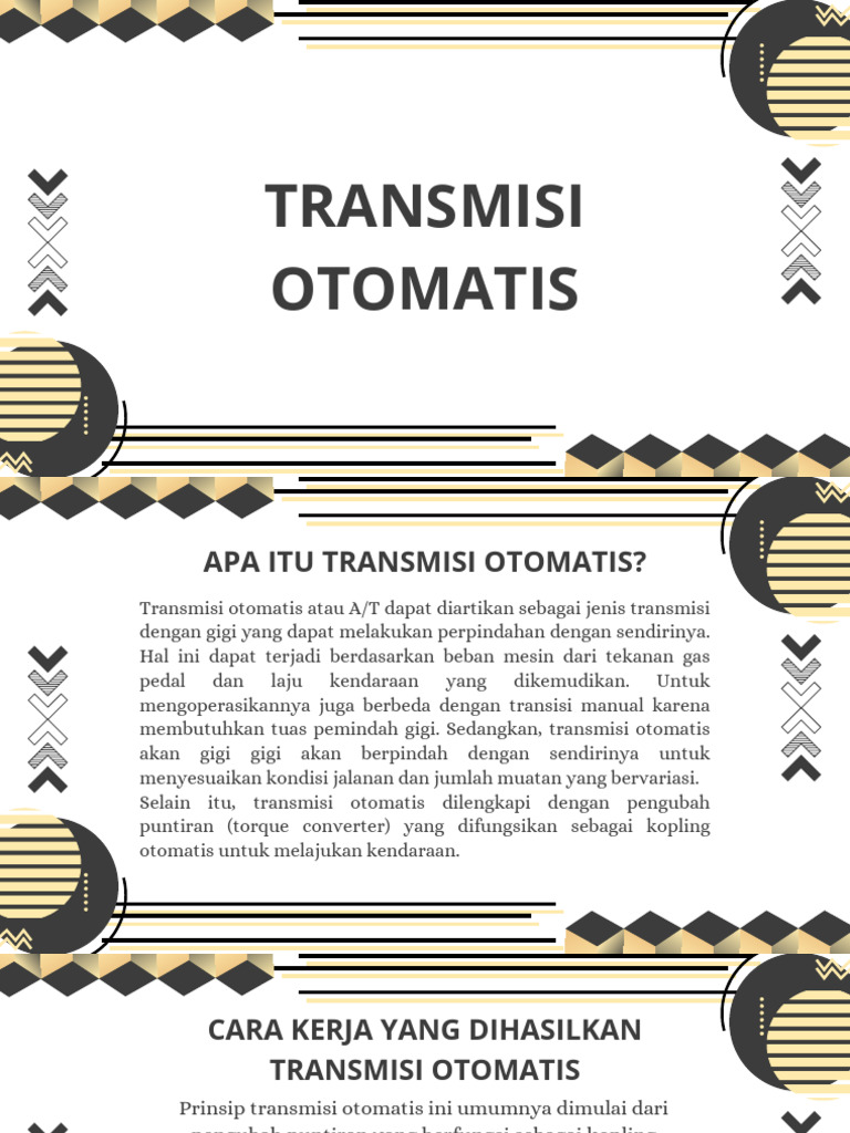 Jenis dan Fungsi Transmisi Otomatis | PDF