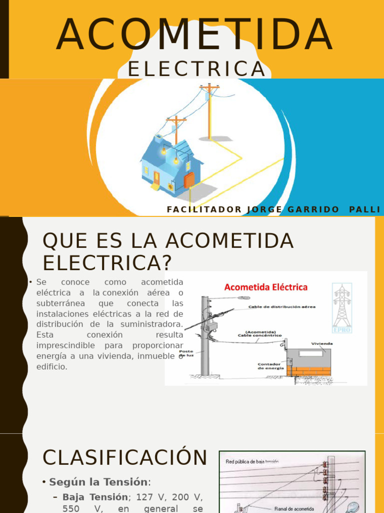ACOMETIDA | PDF | Ingenieria Eléctrica | Cableado eléctrico