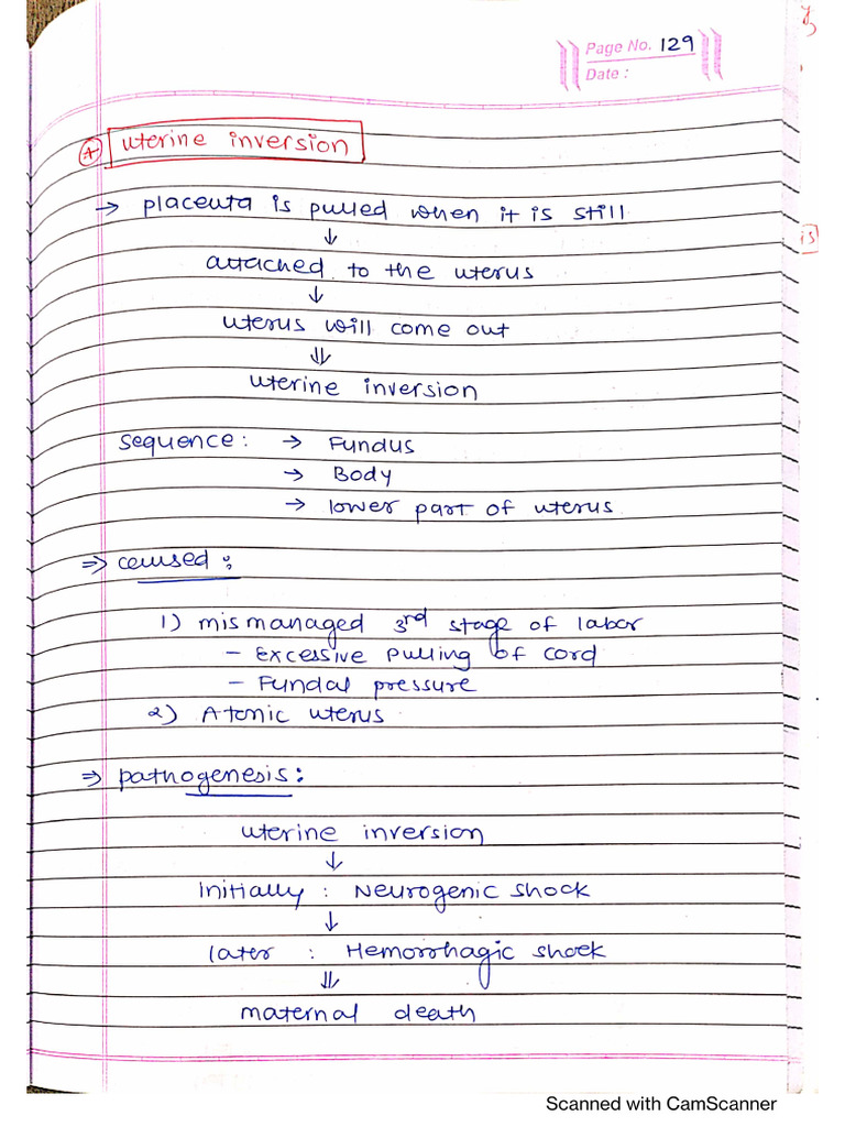 Uterine Inversion-1 | PDF