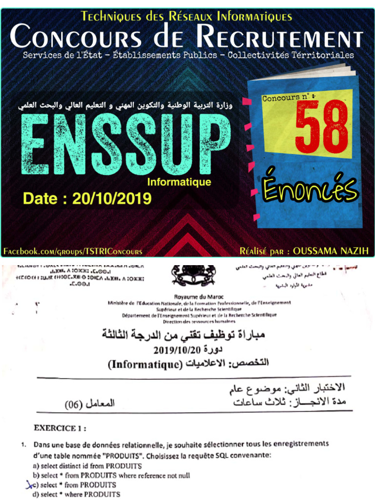 ENSSUP 2019 - OUSSAMA NAZIH | PDF