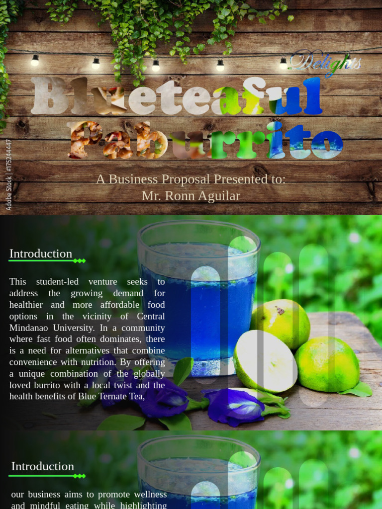 Blueteaful Paburrito Delights Presentation | PDF